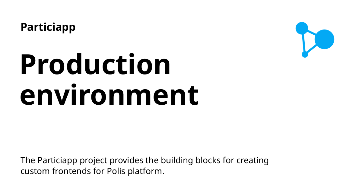 Production environment - Particiapp